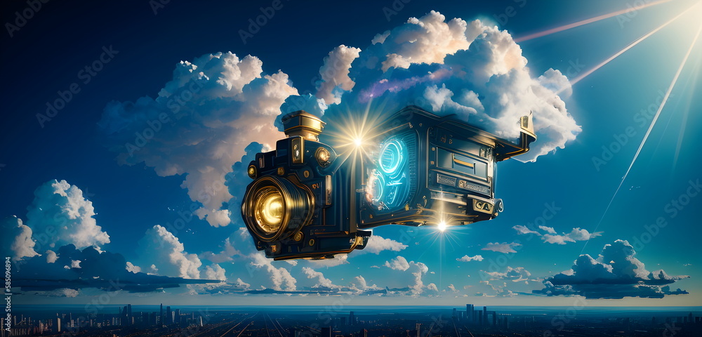 Cloud Network Solution Computing Big Data Center Futurist Infrastructure Generative Ai Digital