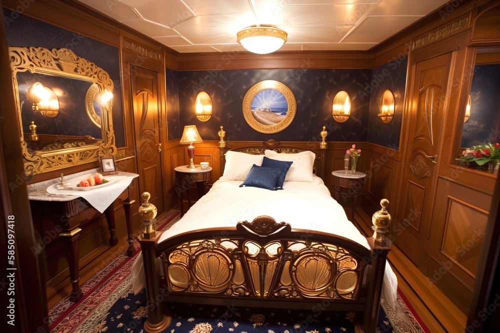 luxuary boat cruise titanic inspired room bedroom, idea inspirational ...