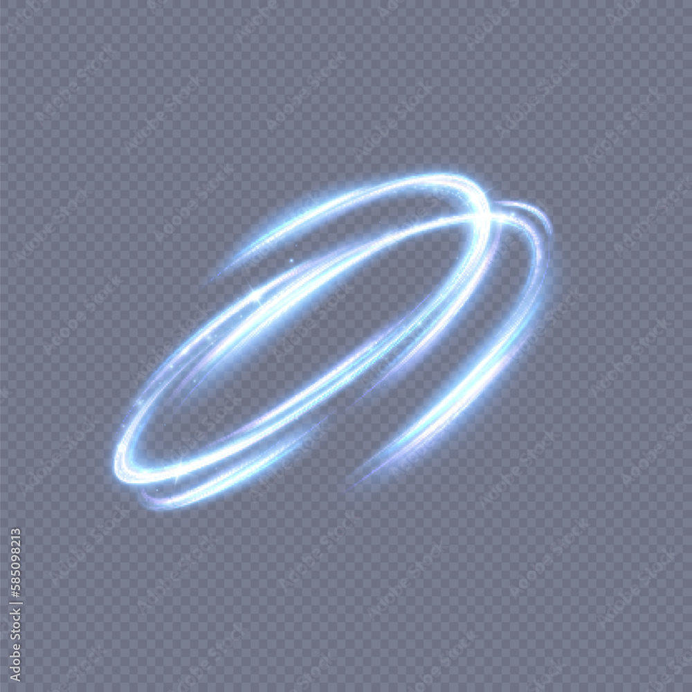 Vector illustration of dynamic light sources on a transparent ...