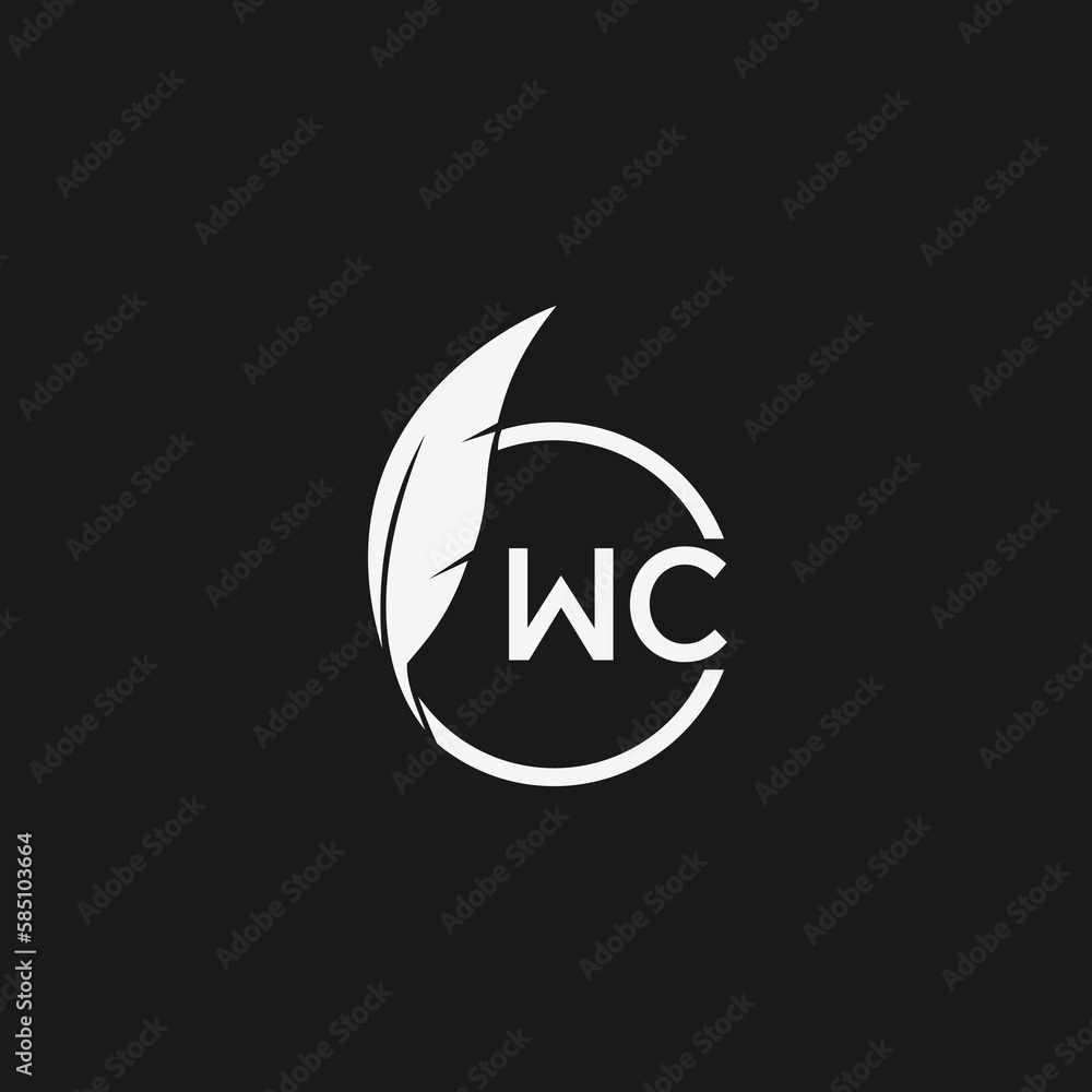 WC initials lawyer logo image logo vector Stock Vector | Adobe Stock