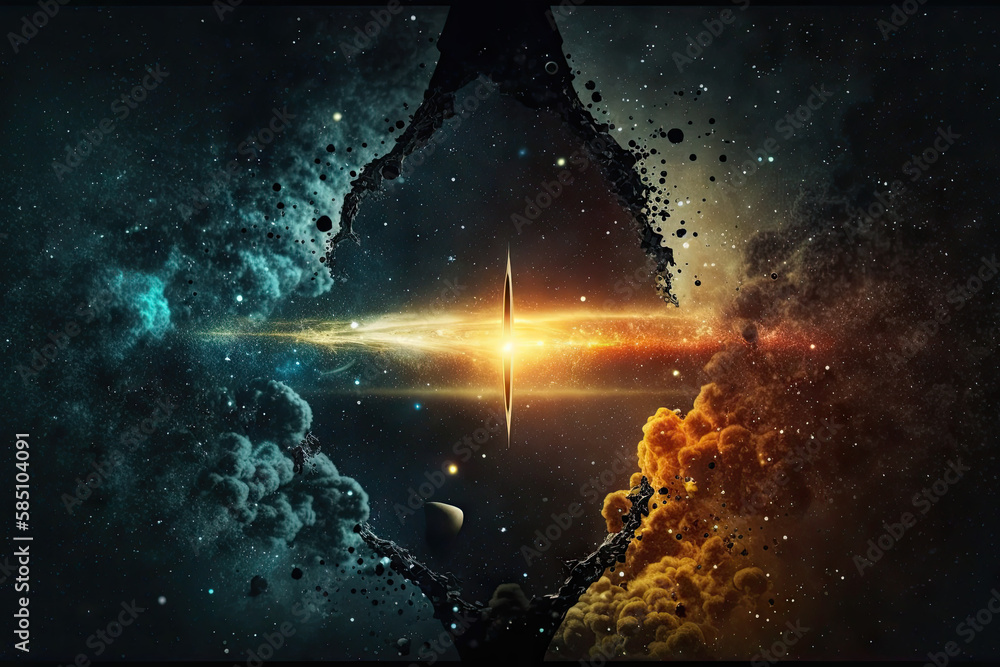 Futuristic Sci-Fi Space Galaxy Planets Background - Futuristic Sci-Fi ...