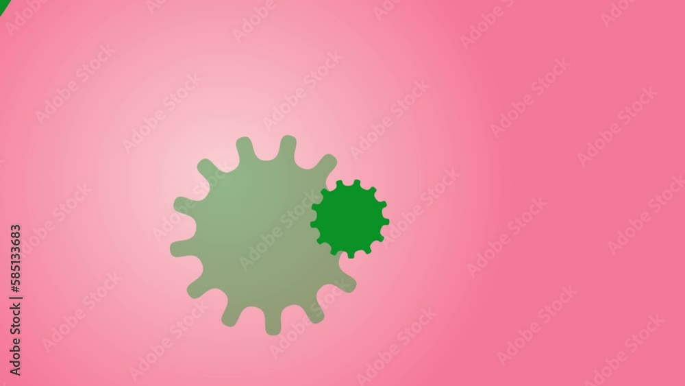 Cartoon Pink liquid splash transition animation on green screen ...