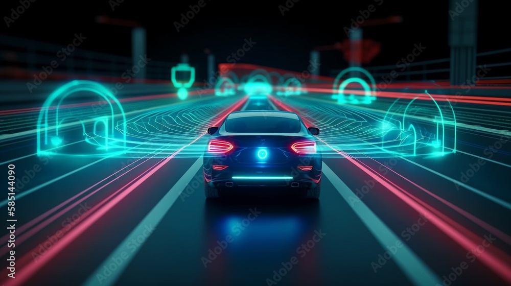 Autonomous car sensor system concept for driverless mode car control ...