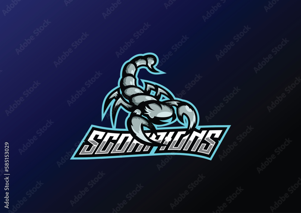 Vetor de scorpions logo esport design mascot do Stock | Adobe Stock