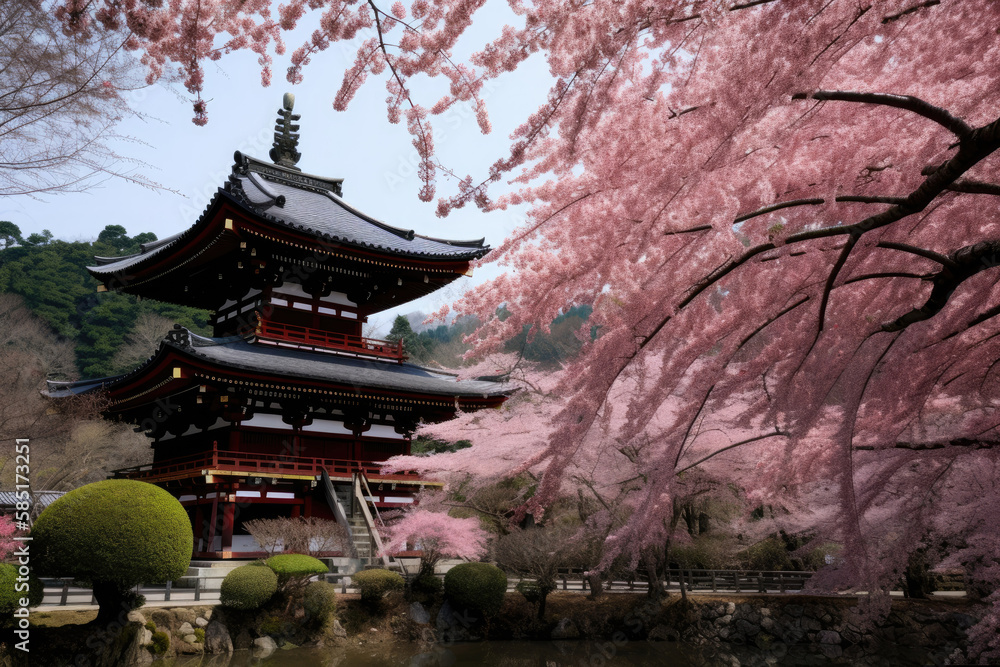 The grand, ancient shrines of Japan, breathing in the humid air and ...