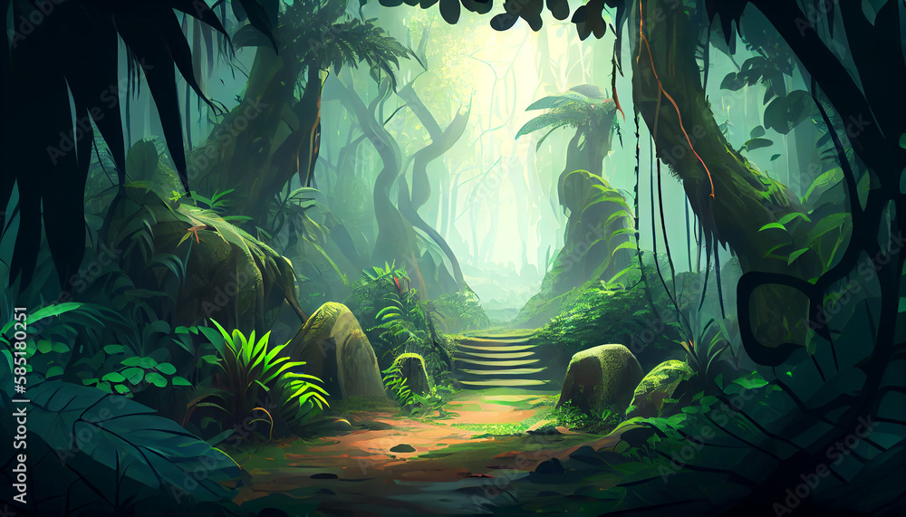 2d Jungle Background