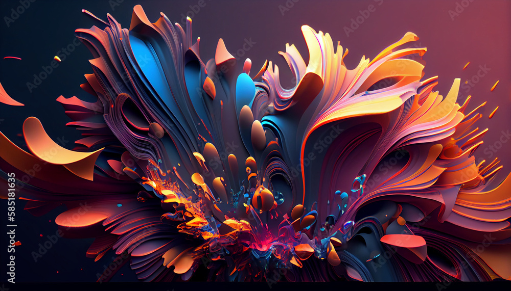 Discover a dreamy 3D abstract background blending pastel colors and ...
