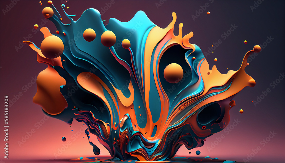 Discover a dreamy 3D abstract background blending pastel colors and ...