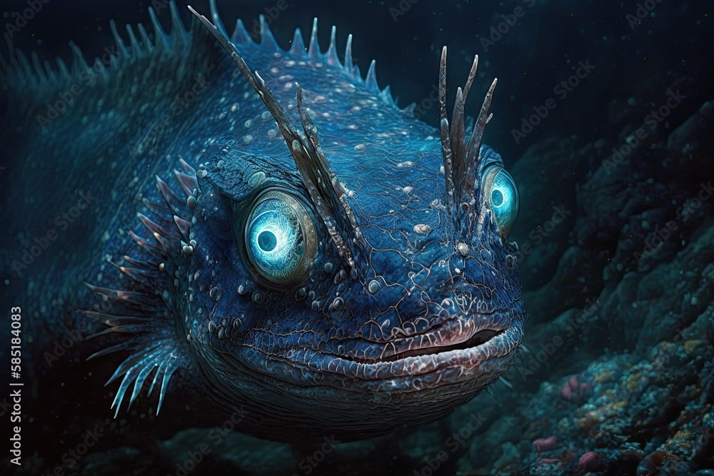 The unknown fish species of the deep oceans. Never before seen rare ...