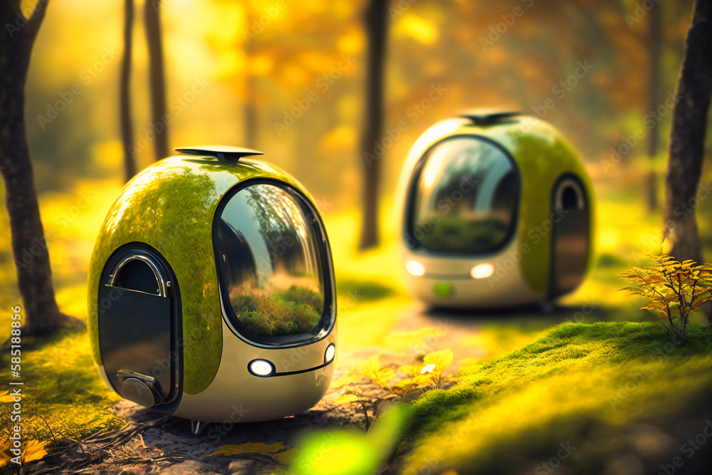 Autonomous electric pods efficiently navigating urban landscapes ...