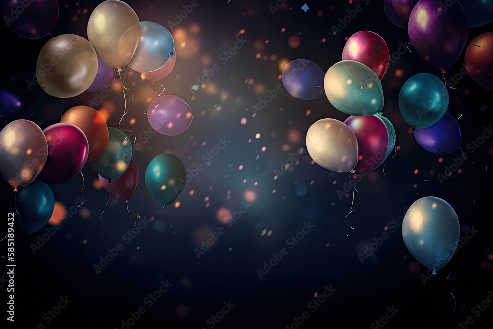 Colorful Party balloons, white background, birthday, balloon, party ...