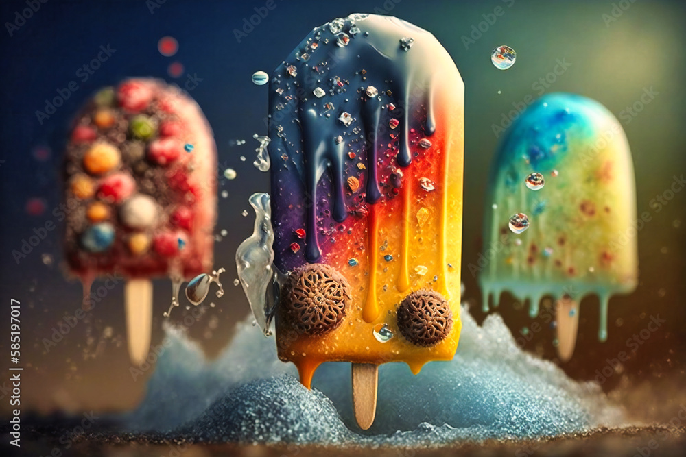 Popsicles drip and melt in the sweltering heat, as kids race to savor ...