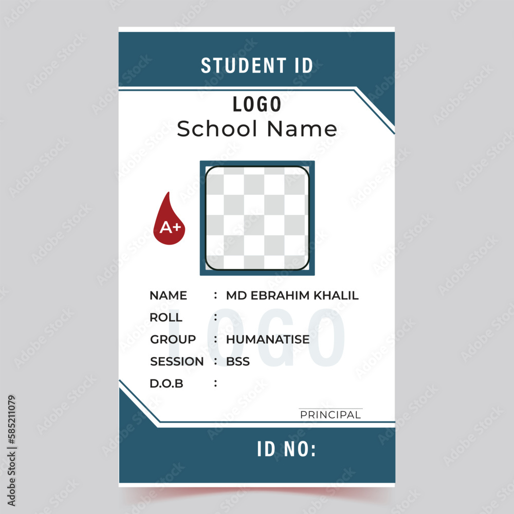 Design a customized and professional ID card especially for your school ...