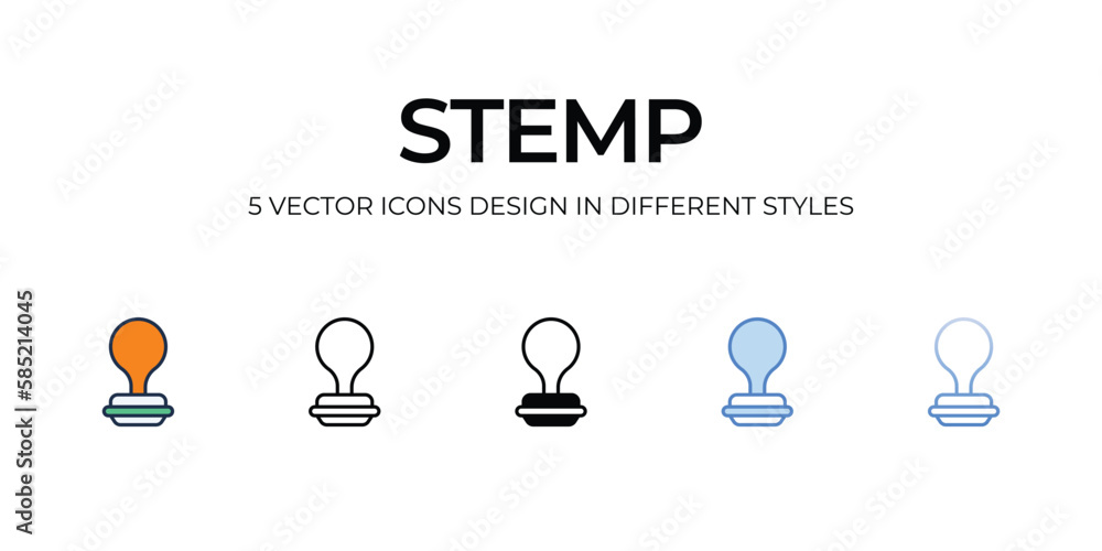 Stemp icon. Suitable for Web Page, Mobile App, UI, UX and GUI design ...