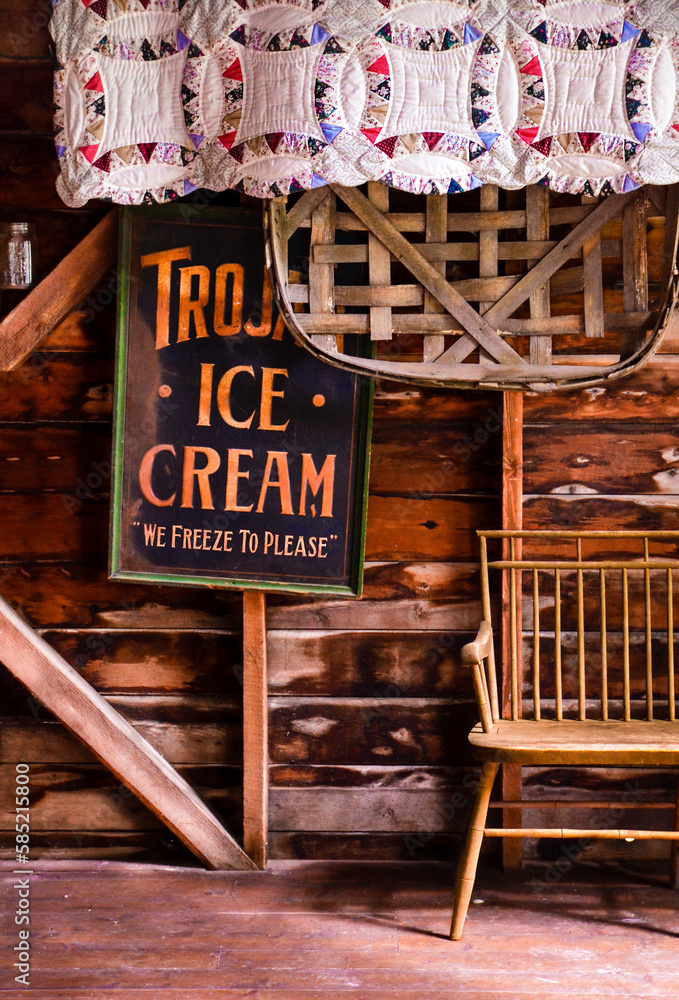 Weston VT - USA: Still-life taken in the loft of old barn with ...