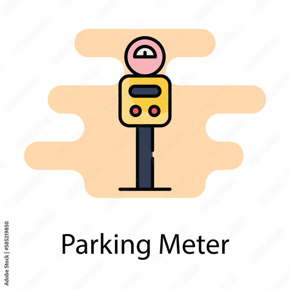 Parking Meter icon. Suitable for Web Page, Mobile App, UI, UX and GUI ...