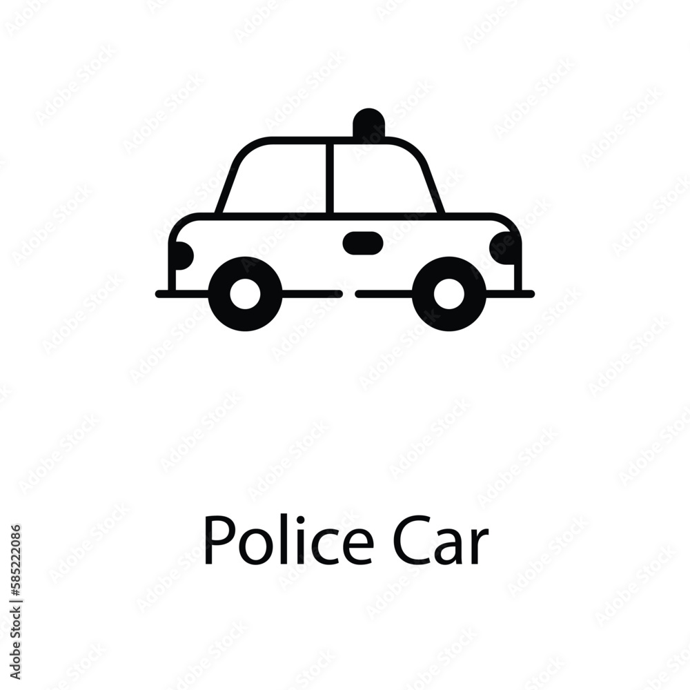 Police Car icon. Suitable for Web Page, Mobile App, UI, UX and GUI ...