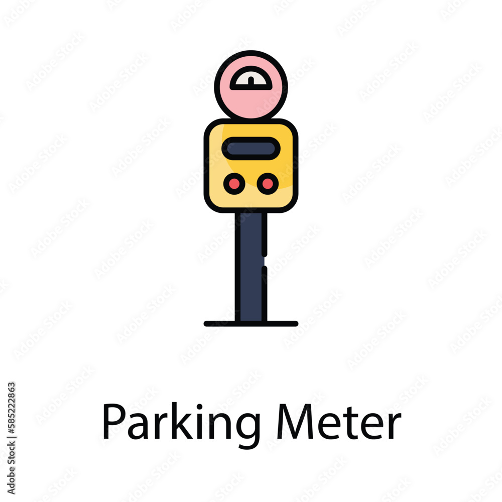 Parking Meter icon. Suitable for Web Page, Mobile App, UI, UX and GUI ...