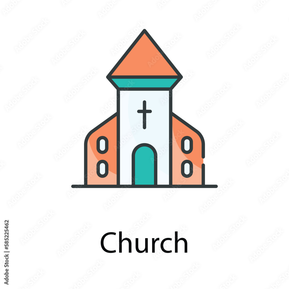 Church icon. Suitable for Web Page, Mobile App, UI, UX and GUI design ...