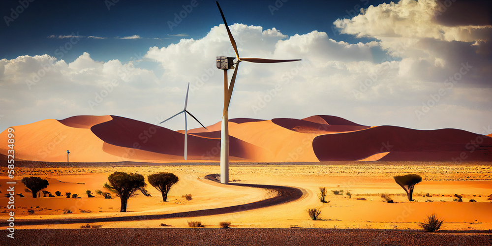 Revolutionary Wind Turbines Harnessing the Power of the Desert Winds ...