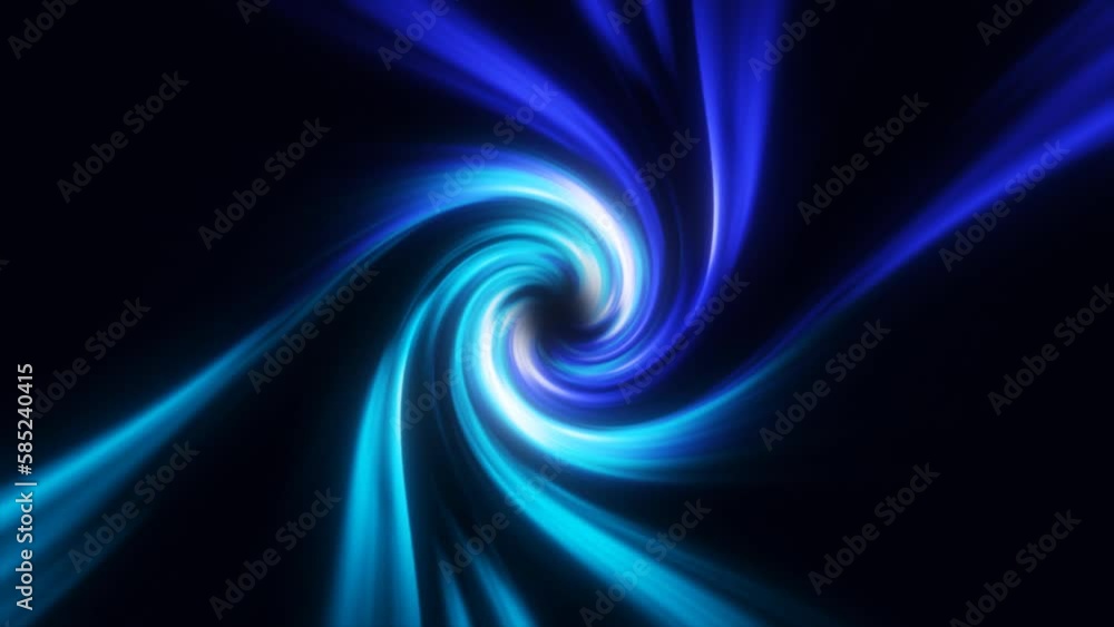 Abstract blue swirl twisted abstract tunnel from lines background. Video 4k, 60 fps Stock Video ...