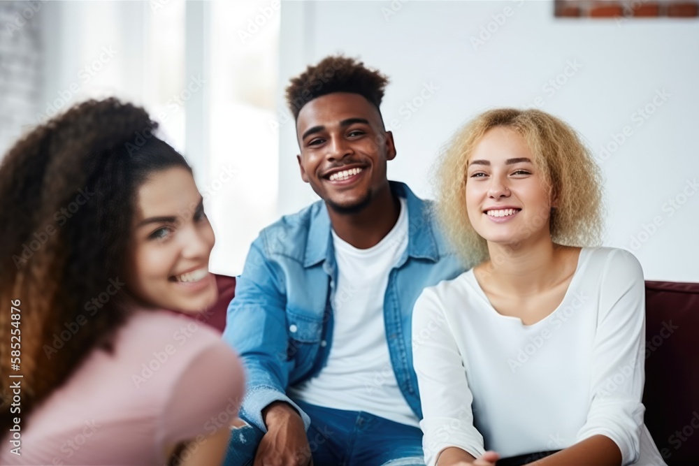 Polyamorous people, Smiling bisexual women posing living in a ...