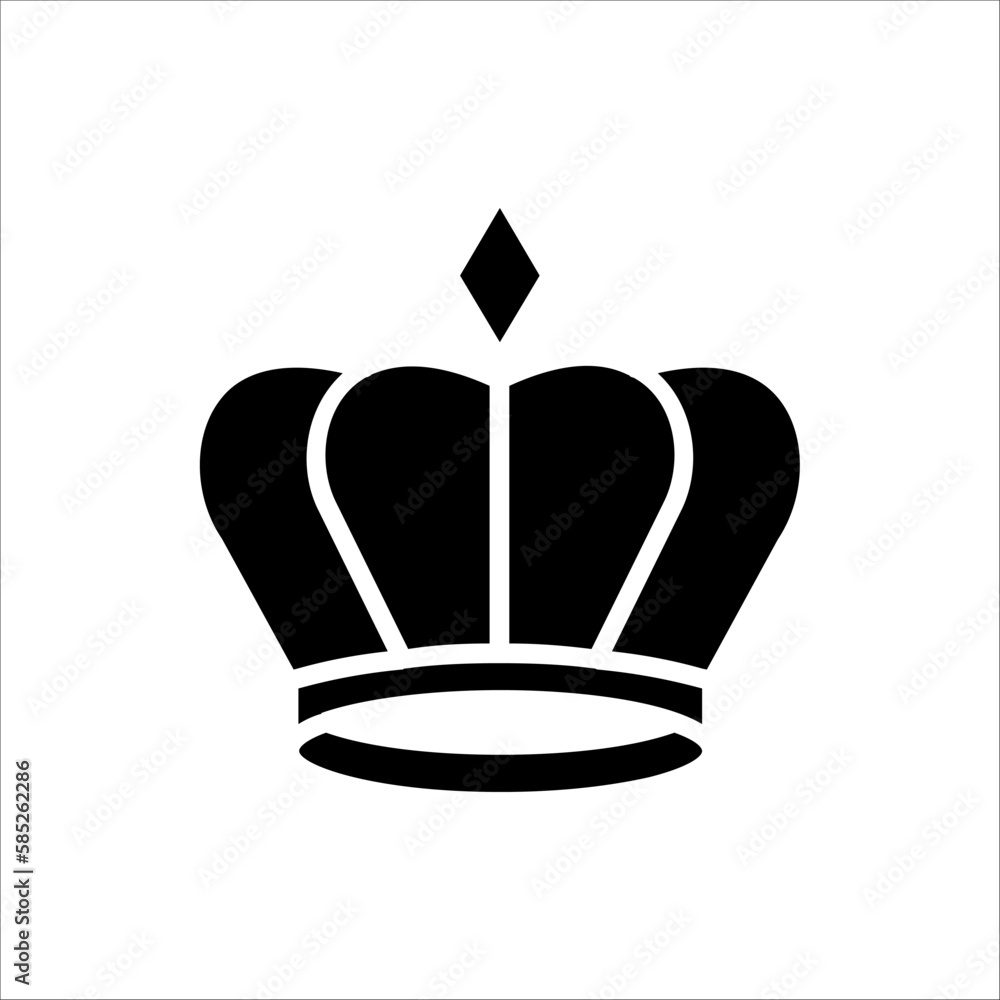 Crown Icon in trendy flat style. Crown symbol for your web site design ...