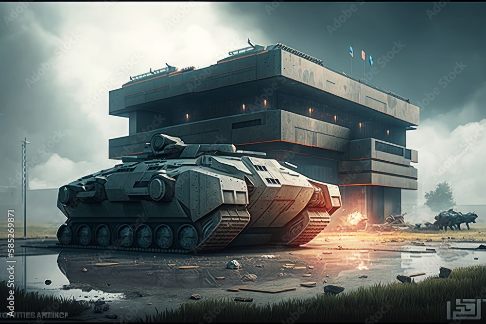 Creating Hyper-Realistic AI-Generated Futuristic Military Base Concept ...