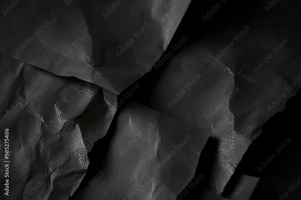 Design space black and dark crumpled paper textured background. Created ...