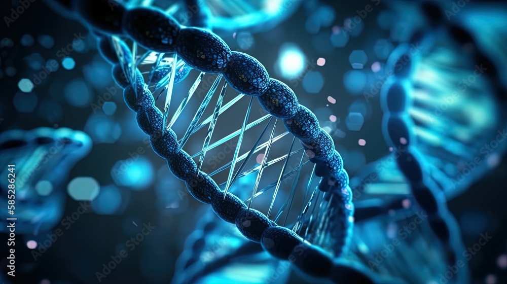 Futuristic DNA Evolution: Microscopic View of Human Genetic Progression ...