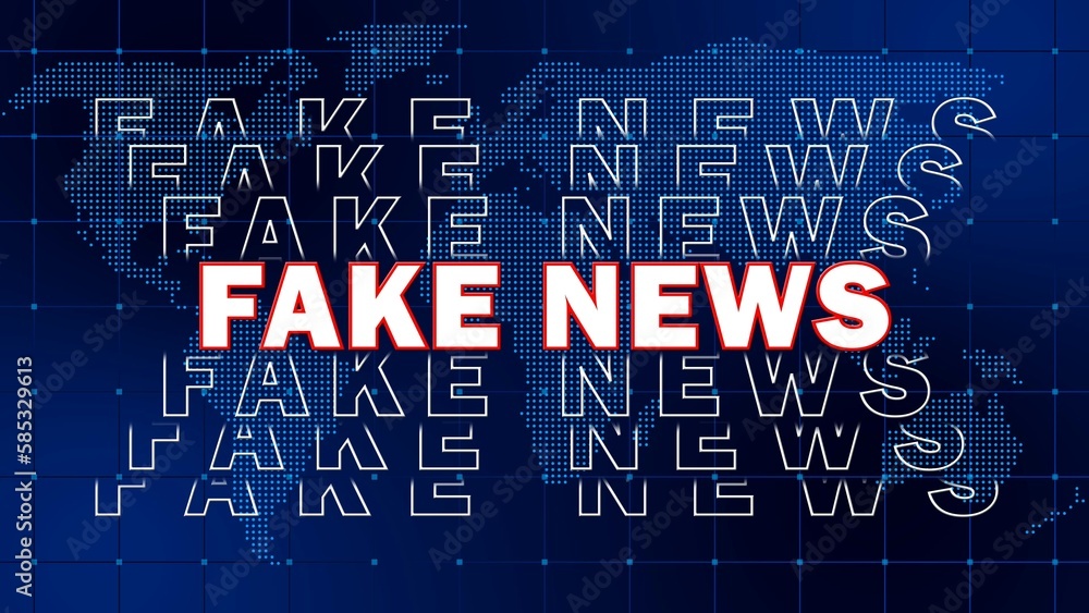 Fake News - design template for news channels or internet tv background ...