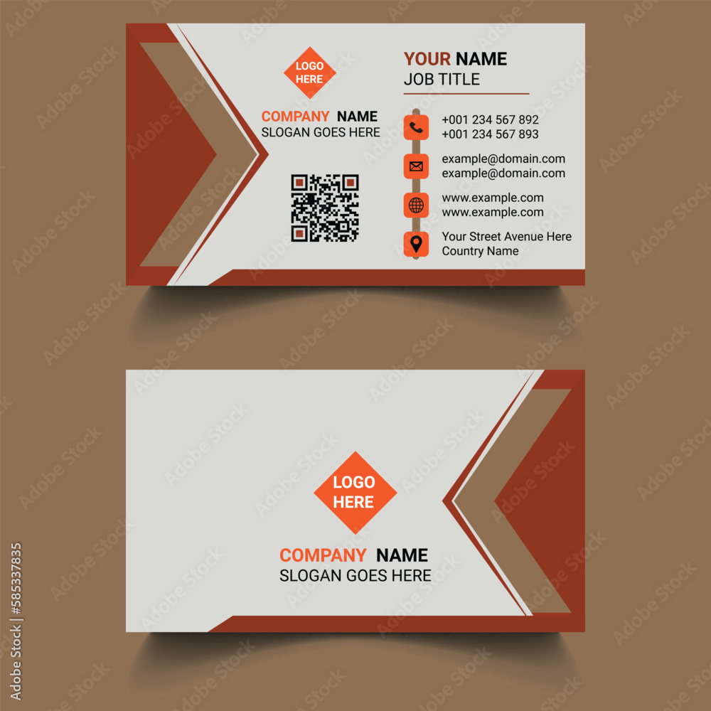 Business Card. Creative Modern And Corporate Business Card Template ...