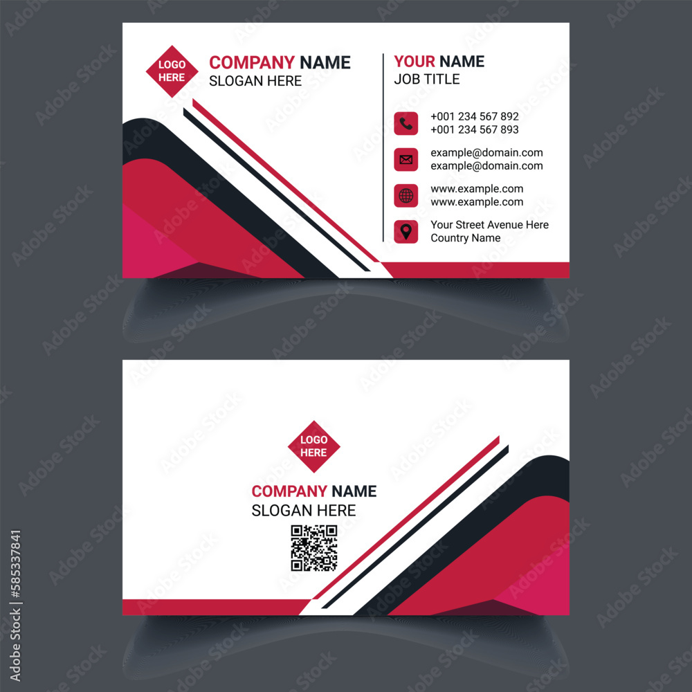 Business Card. Creative Modern And Corporate Business Card Template ...