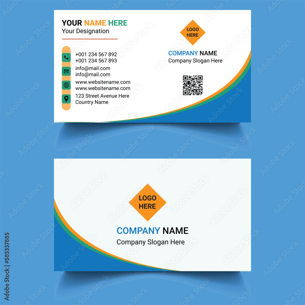 Business Card. Creative Modern And Corporate Business Card Template ...