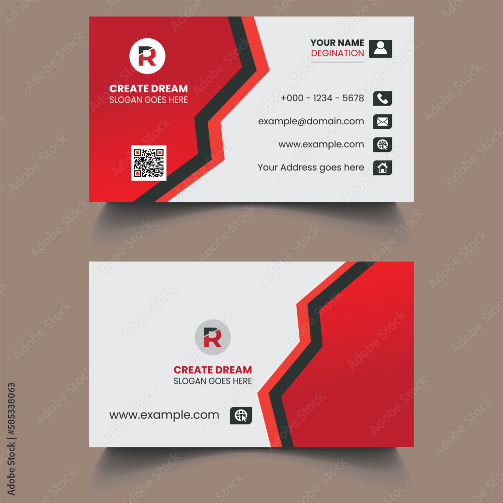 Business Card. Creative Modern And Corporate Business Card Template ...