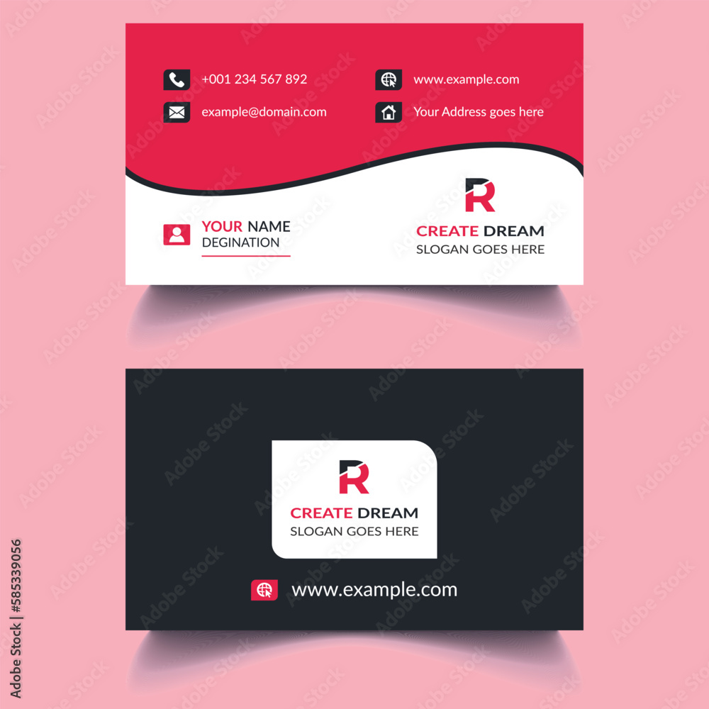 Business Card. Creative Modern And Corporate Business Card Template ...