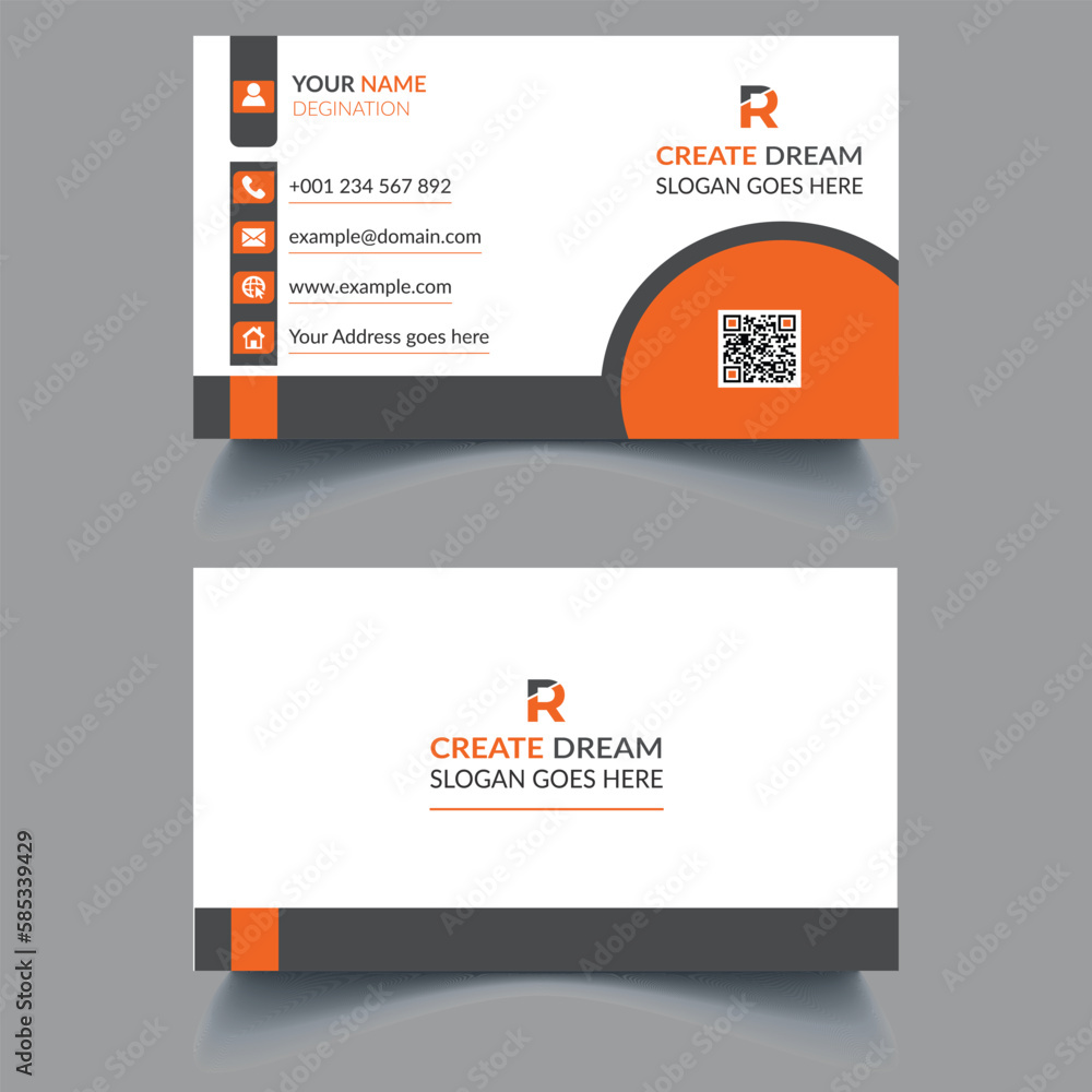 Business Card. Creative Modern And Corporate Business Card Template ...