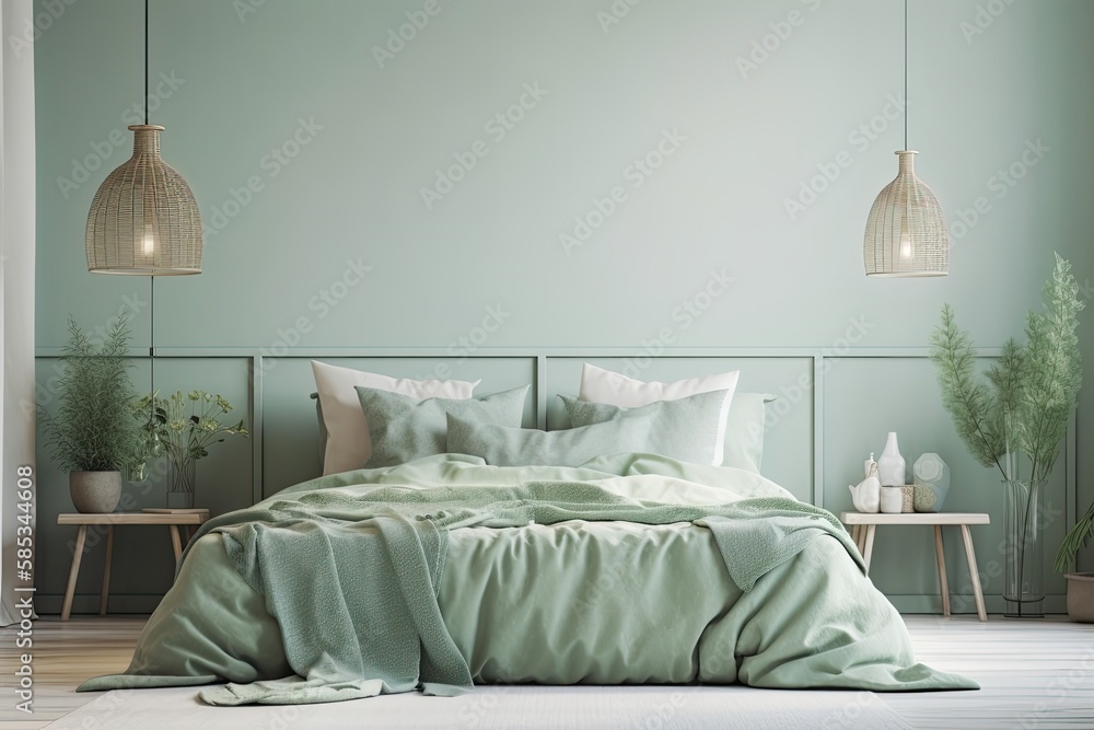 Pastel Green Bedroom