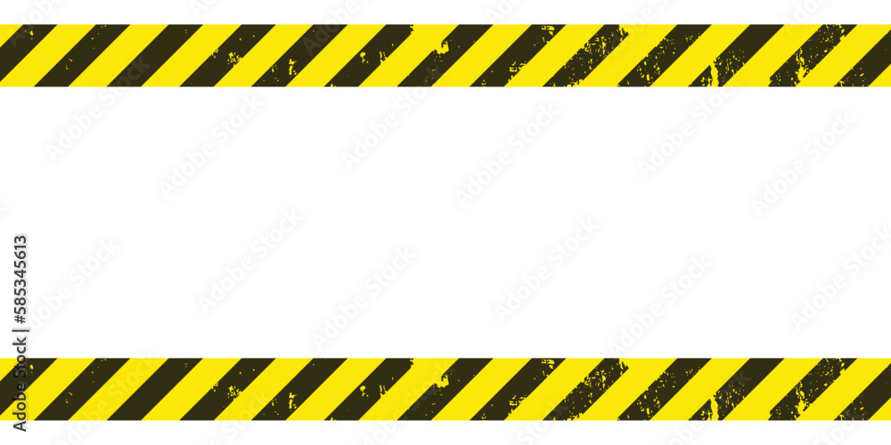 Line yellow and black color with texture and text space. Warning sign ...