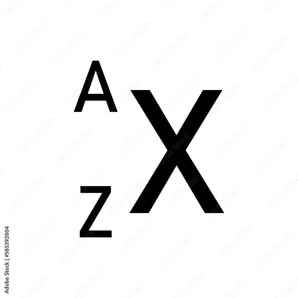 Representation of an atom. Atoms and elements. Symbol of element, mass ...