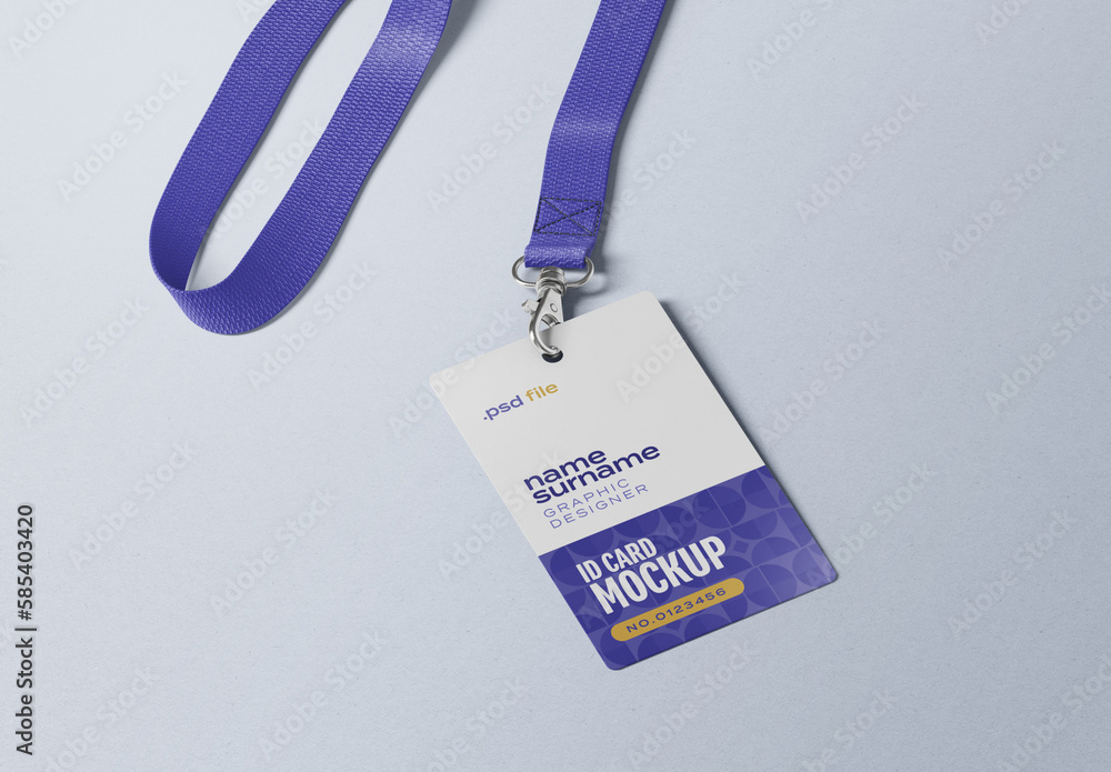 Id Card Mockup Stock Template | Adobe Stock