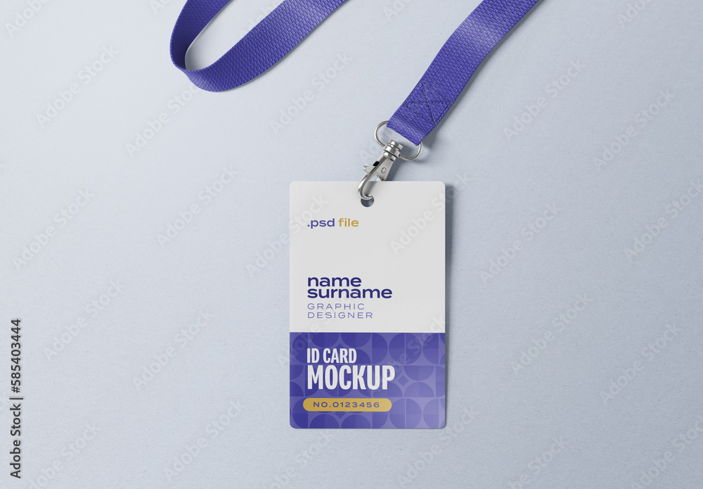 Id Card Mockup Stock Template | Adobe Stock