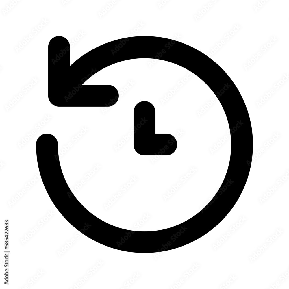 History icon. History line. Vector timer. Countdown time. Clock sign ...