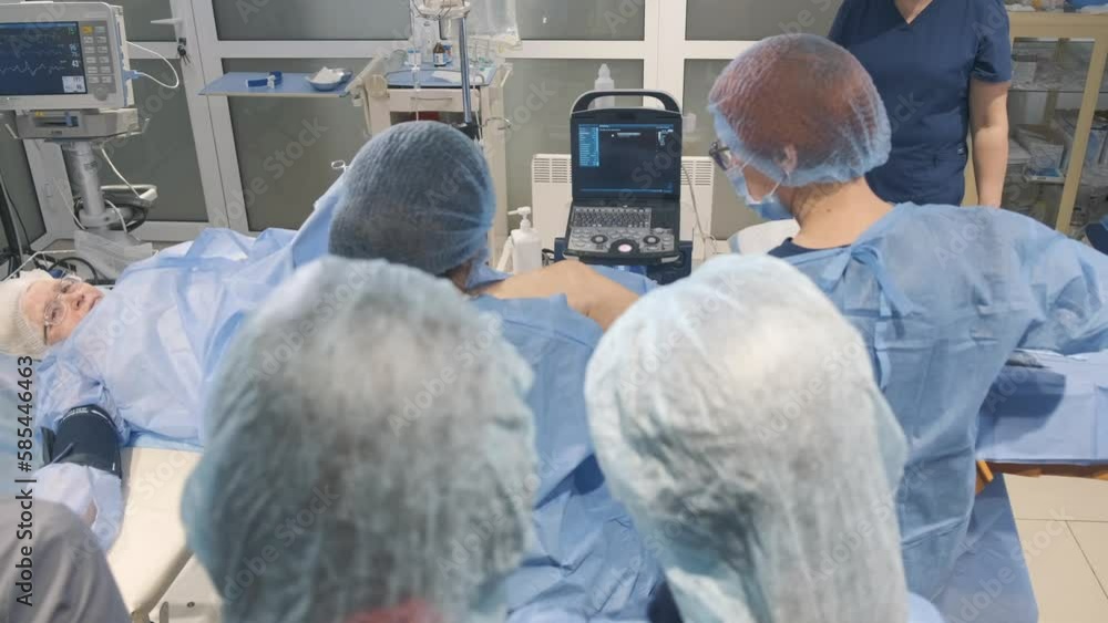 Students of the medical university visited a surgical operation ...