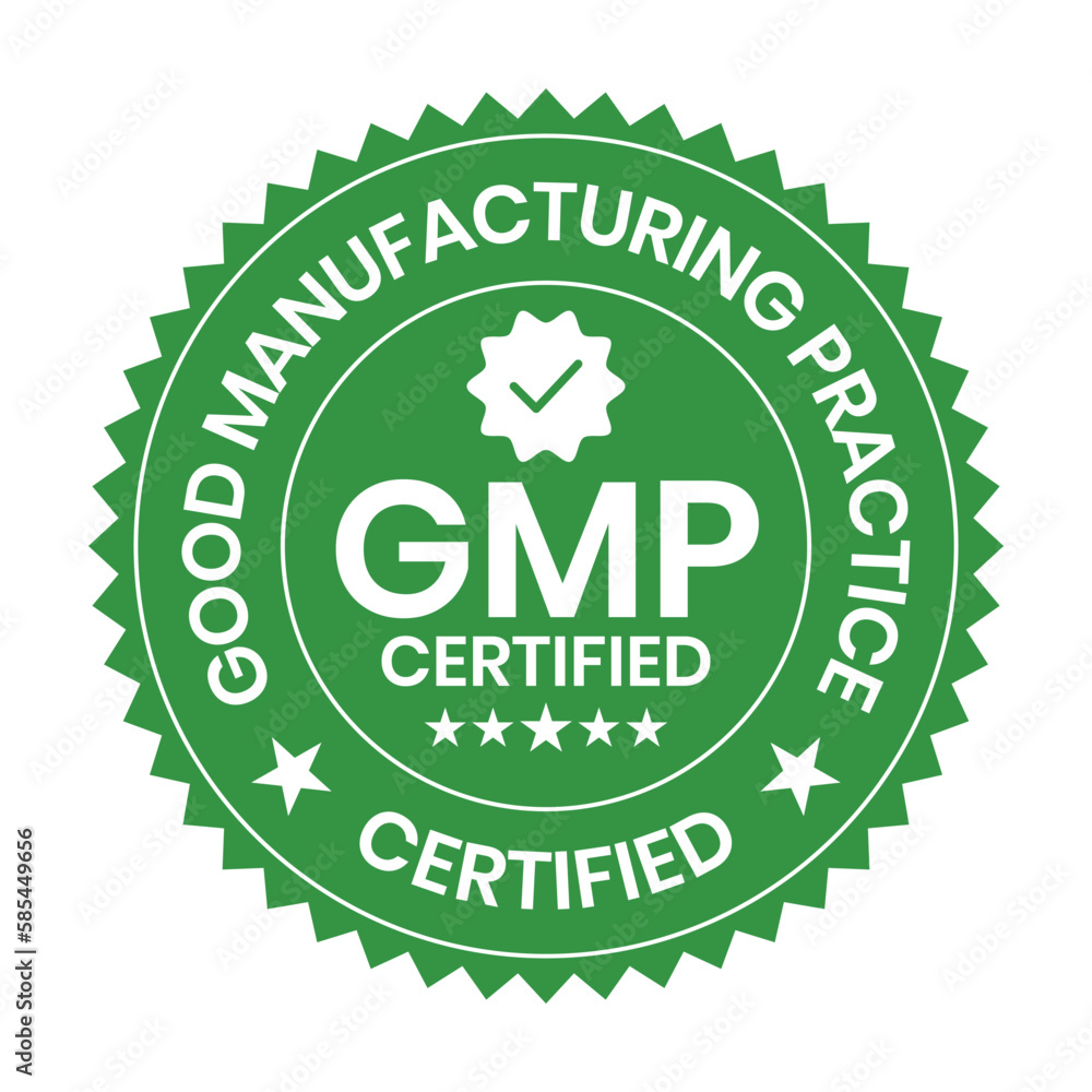 Vetor de GMP Certified or Good Manufacturing Practice Certified Badge ... Vetor de GMP Certified or Good Manufacturing Practice Certified Badge ...