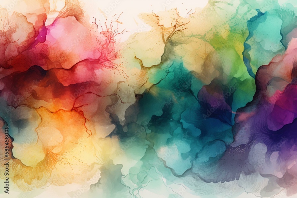 Beautiful seamless abstract background. Watercolor staining and spot ...