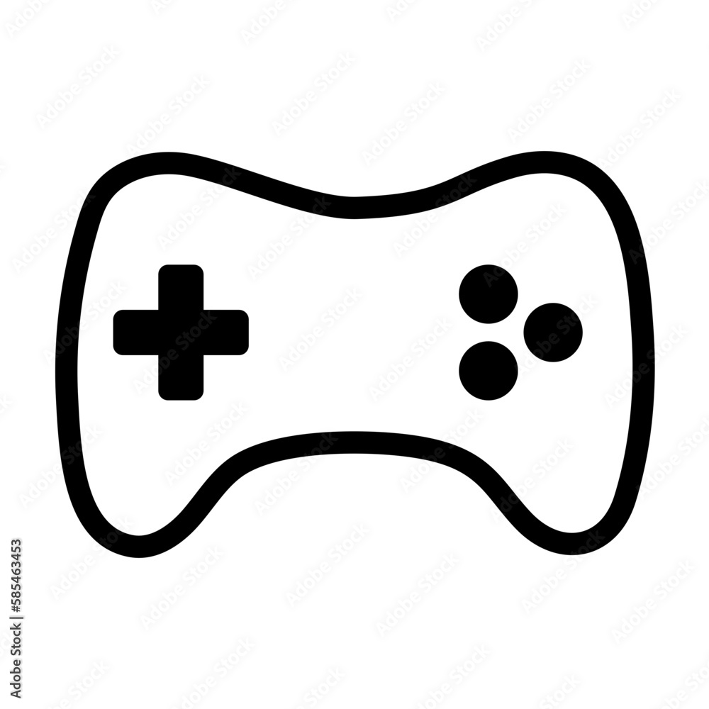 Controller icon. Gaming controller sign. simple video game controller ...