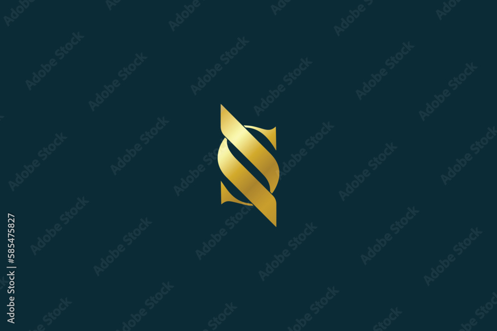 SJ letter with golden typography brand logo design, SJ elegant logo, sj ...