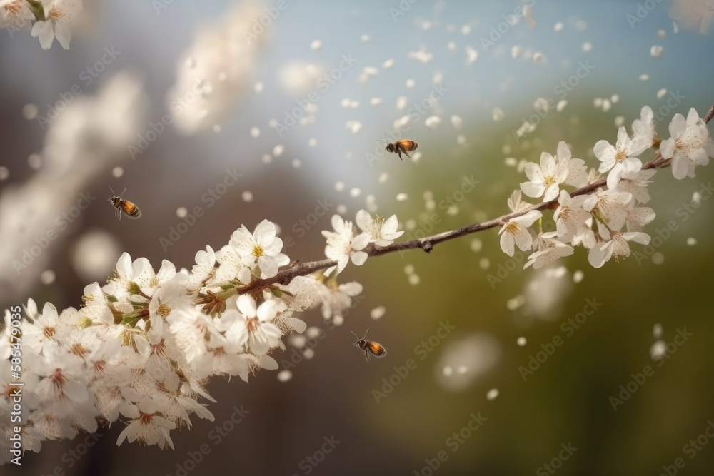 Flower Pollen In Air