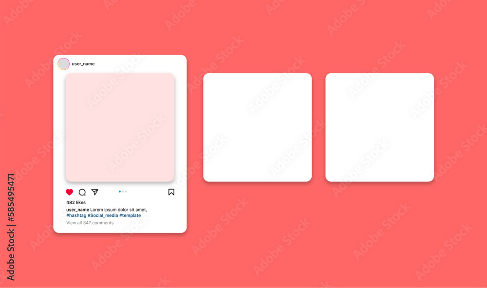 instagram mockup social media post carousel template frame , instagram ...